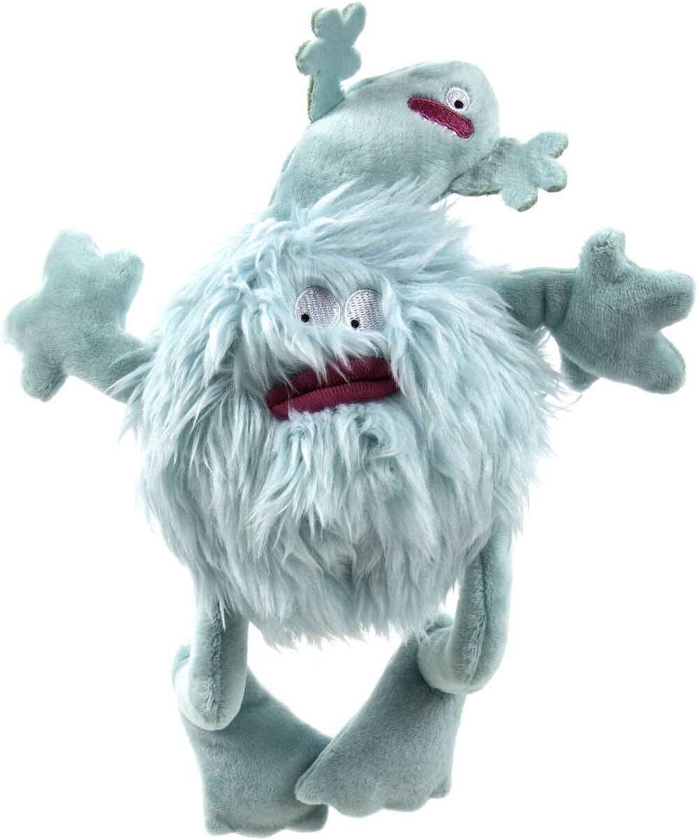 GODOG PlayClean Germs Soft Plush Squeaky Dog Toy, Blue Large - Chewy.com