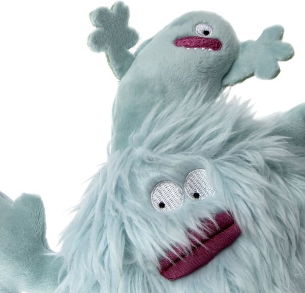 GODOG PlayClean Germs Soft Plush Squeaky Dog Toy, Blue Large - Chewy.com