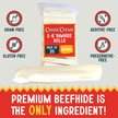CANINE CHEWS 5-6-inch Premium Chip Rolls Natural Beef Flavor Dental Dog ...