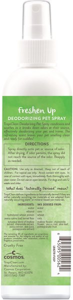 TROPICLEAN Freshen Up Dog Deodorizing Spray, 8-fl oz bottle - Chewy.com