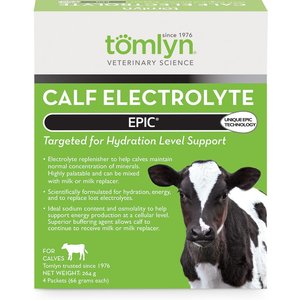 TOMLYN Epic Calf Electrolyte Cattle Supplement, 66-gm, 4 count - Chewy.com