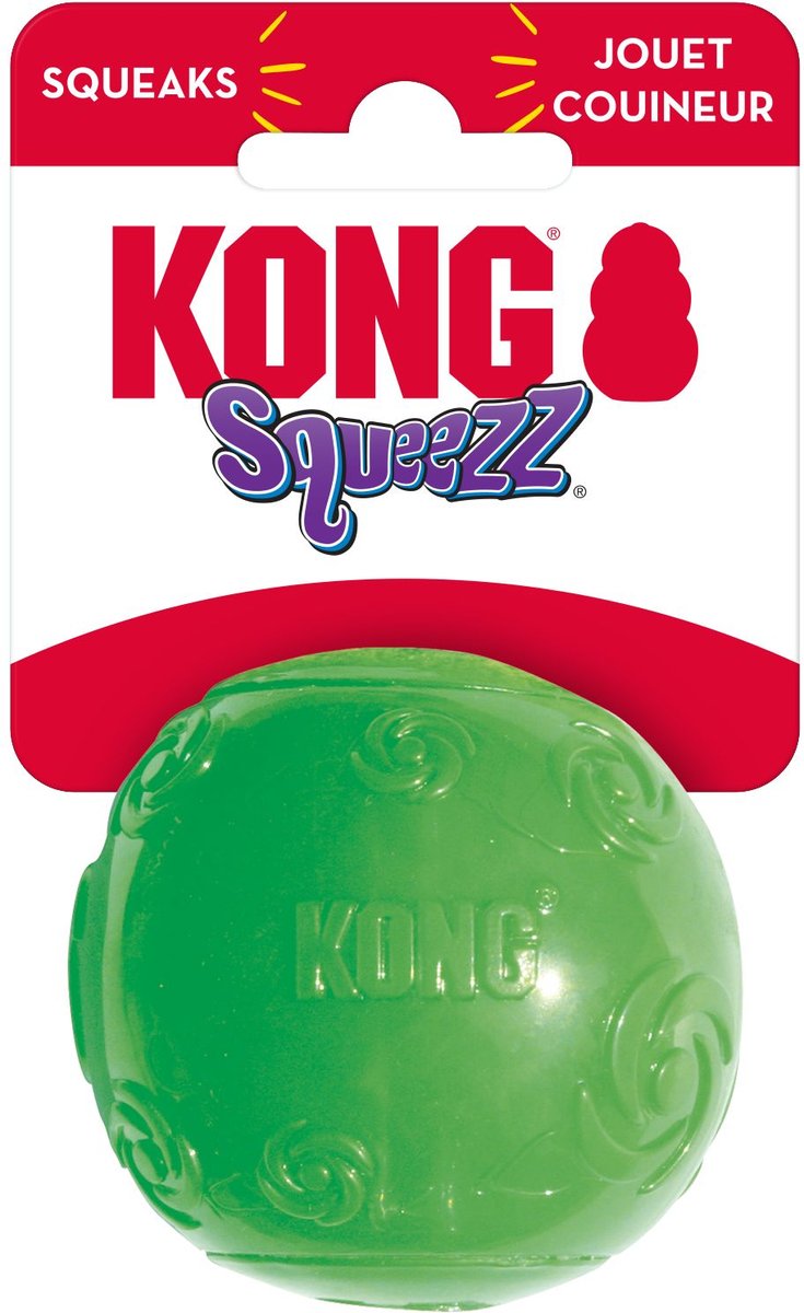 KONG Squeezz Ball Dog Toy, Color Varies, Medium - Chewy.com