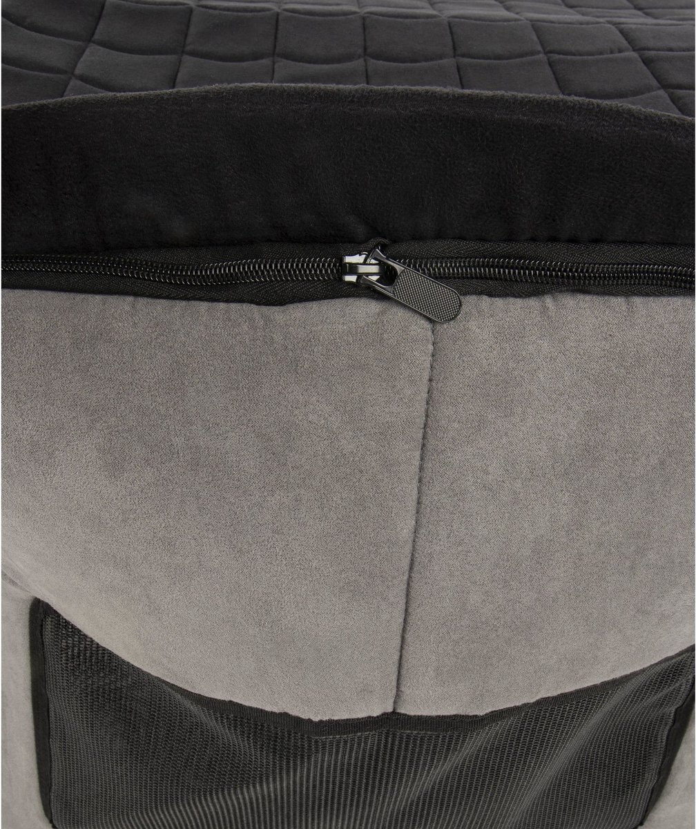 SHERPA Portable Soft Sided Foldable Cat & Dog Indoor Shelter, Gray ...