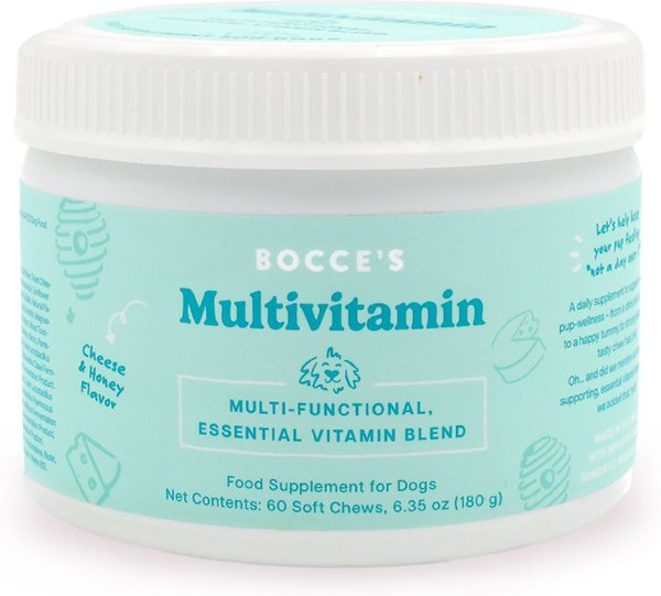 BOCCE'S BAKERY Soft Chew Multivitamin for Dogs, 60 count - Chewy.com