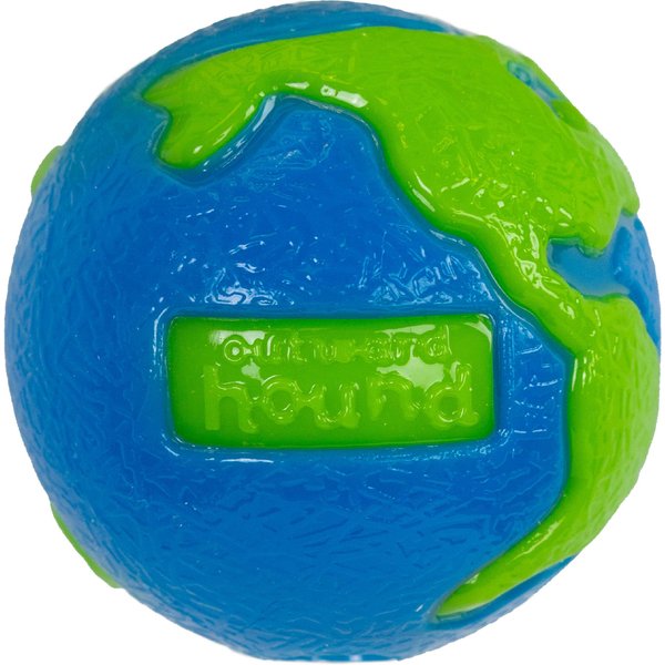 OUTWARD HOUND Orbee-Tuff Ball Tough Dog Chew Toy, Blue/Green, Small ...