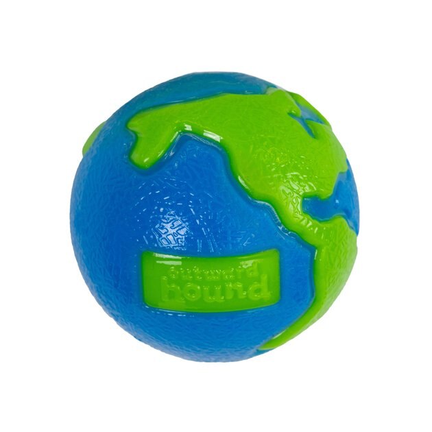 PLANET DOG Orbee-Tuff Ball Tough Dog Chew Toy, Blue/Green, Medium ...