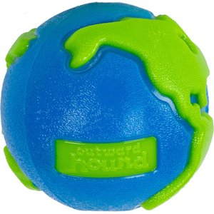 OUTWARD HOUND Orbee-Tuff Ball Tough Dog Chew Toy, Blue/Green, Large ...