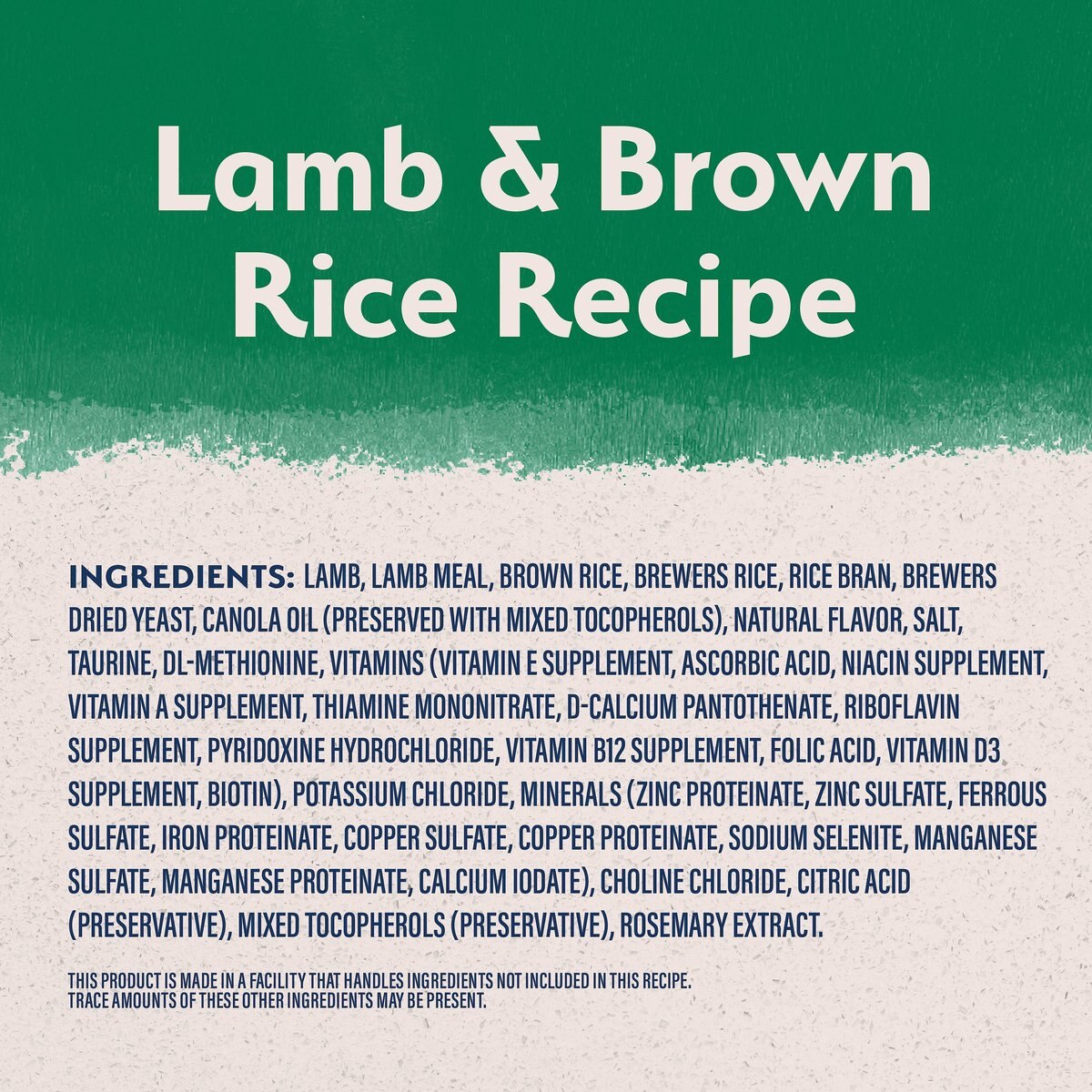 NATURAL BALANCE Limited Ingredient Lamb & Brown Rice Recipe Dry Dog ...