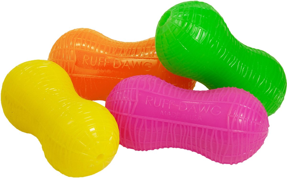 RUFF DAWG Peanut Treat Dispenser Dog Toy, Color Varies, Weenut - Chewy.com
