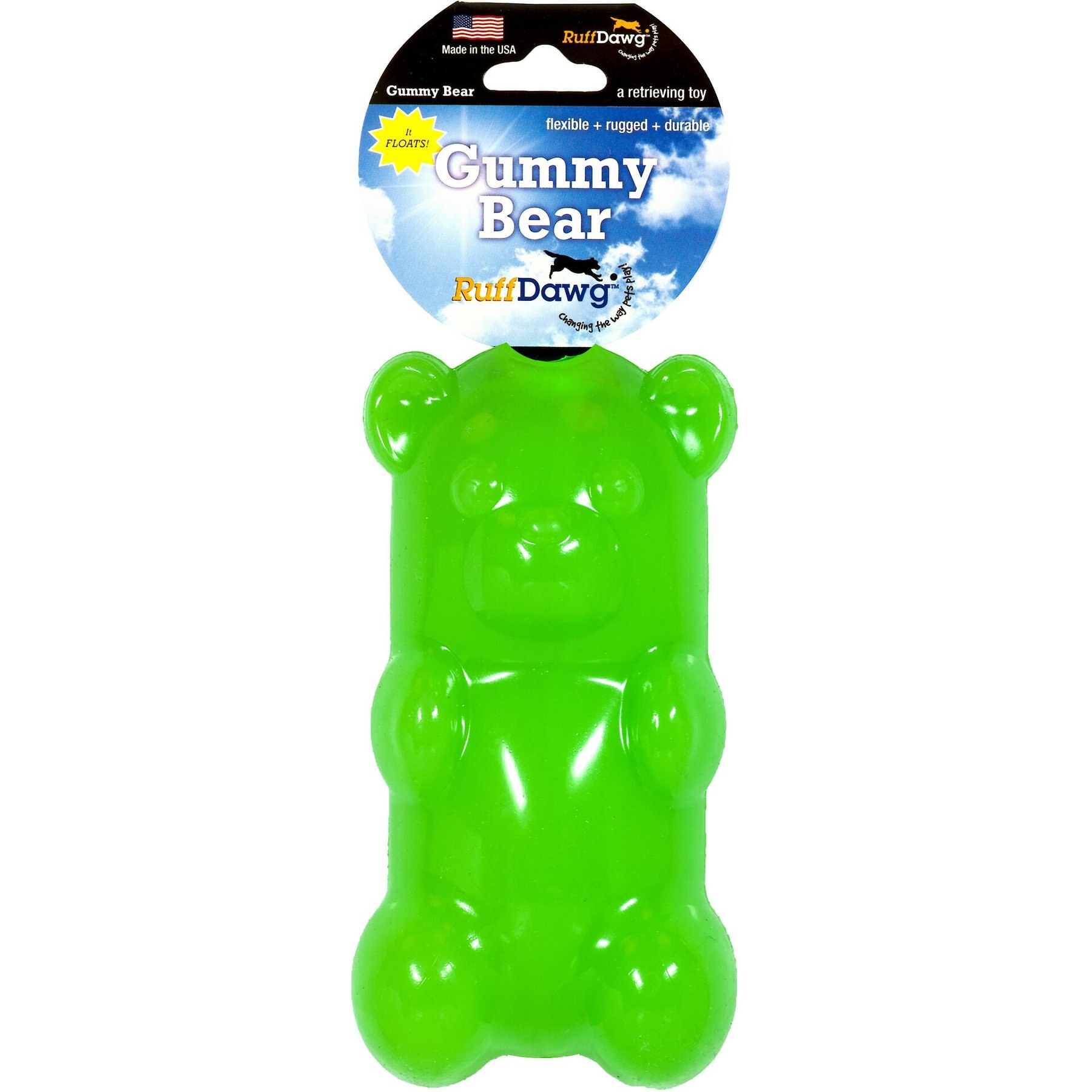 RUFF DAWG Gummy Bear Treat Dispenser Dog Toy, Color Varies - Chewy.com