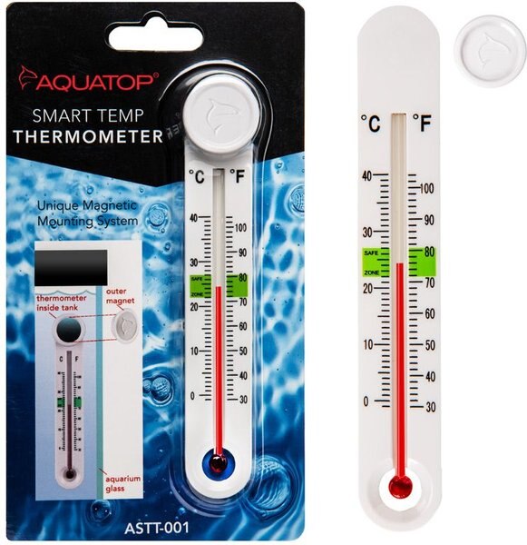 Discontinued - AQUATOP Smart-Temp Thermometer with Magnet Mount - Chewy.com