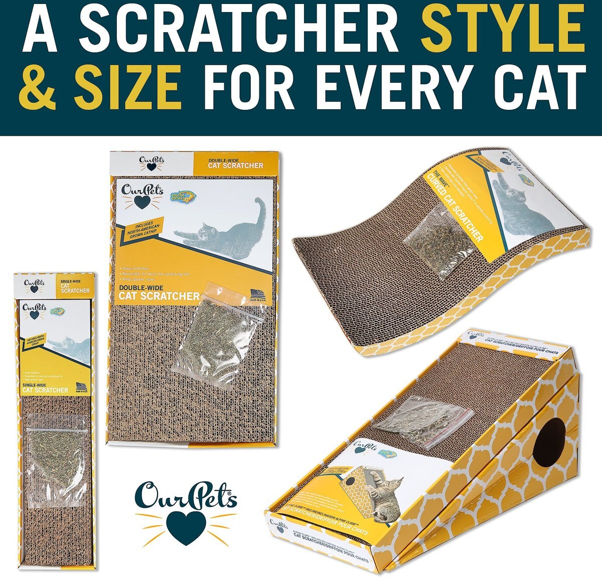 Out of Stock - OURPETS Alpine Climb Cat Scratcher, Color Varies - Chewy.com