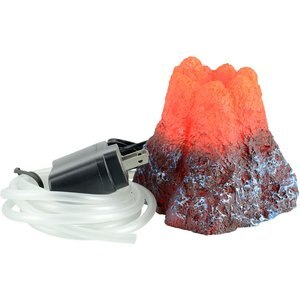 UNDERWATER TREASURES Bubbling LED Volcano Fish Ornament, Large - Chewy.com