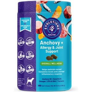 POINTPET Anti-Itch Support Peanut Butter Flavored Dog Soft Chews Supplement, 90 count - Chewy.com