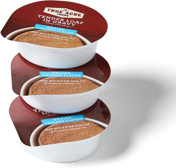 TRUE ACRE FOODS Grilled Chicken Flavor Tender Loaf in Gravy, Wet Dog ...