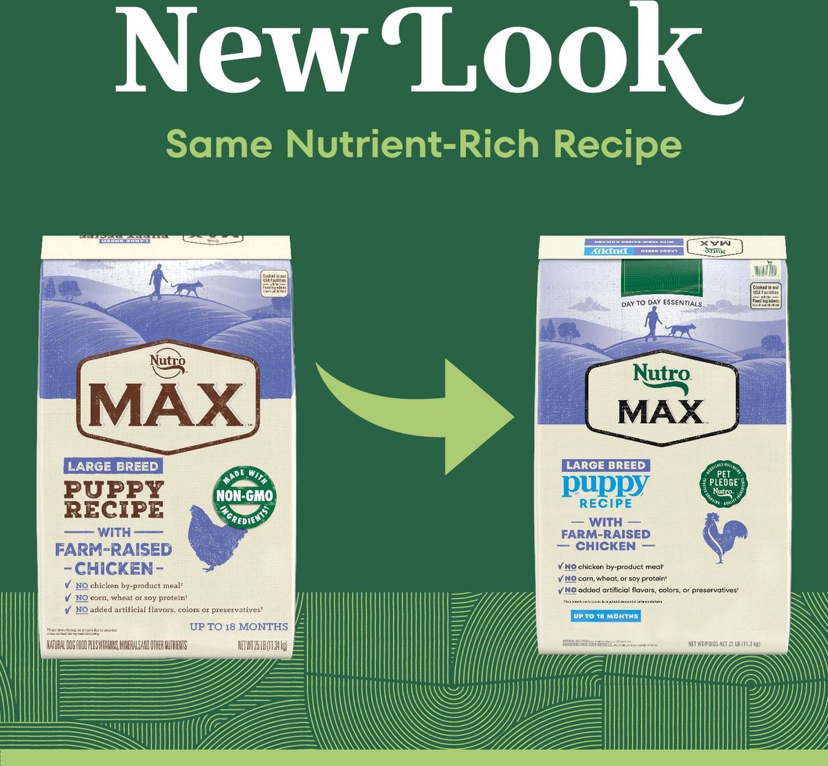 NUTRO Max Large Breed Puppy Farm-Raised Chicken Recipe Natural Dry Dog ...