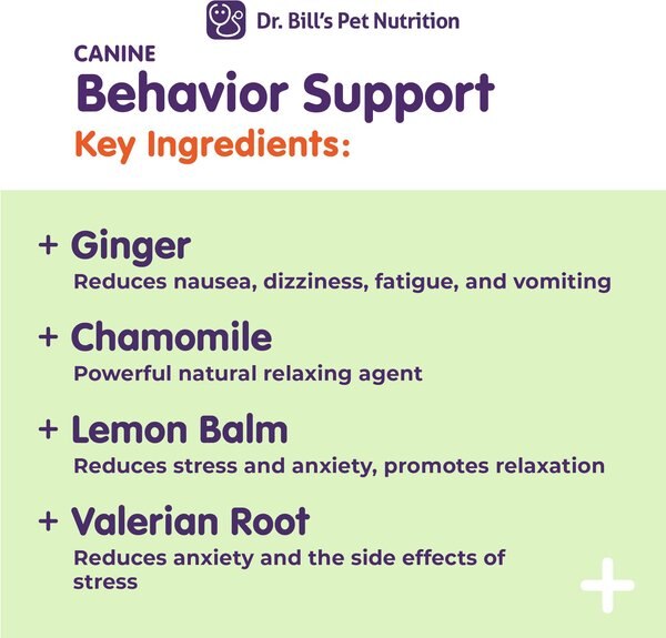 DR. BILL'S PET NUTRITION Canine Behavior Support Dog Supplement, 60 ...