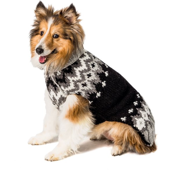 CHILLY DOG Ski Wool Dog Sweater, Black, Small - Chewy.com