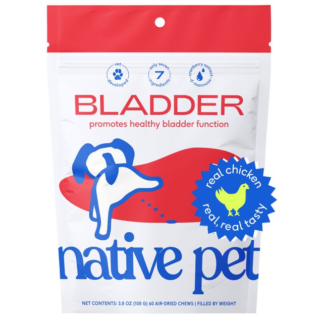 NATIVE PET Cranberry Bladder Chicken Chews Urinary Dog Supplement, 60 ...