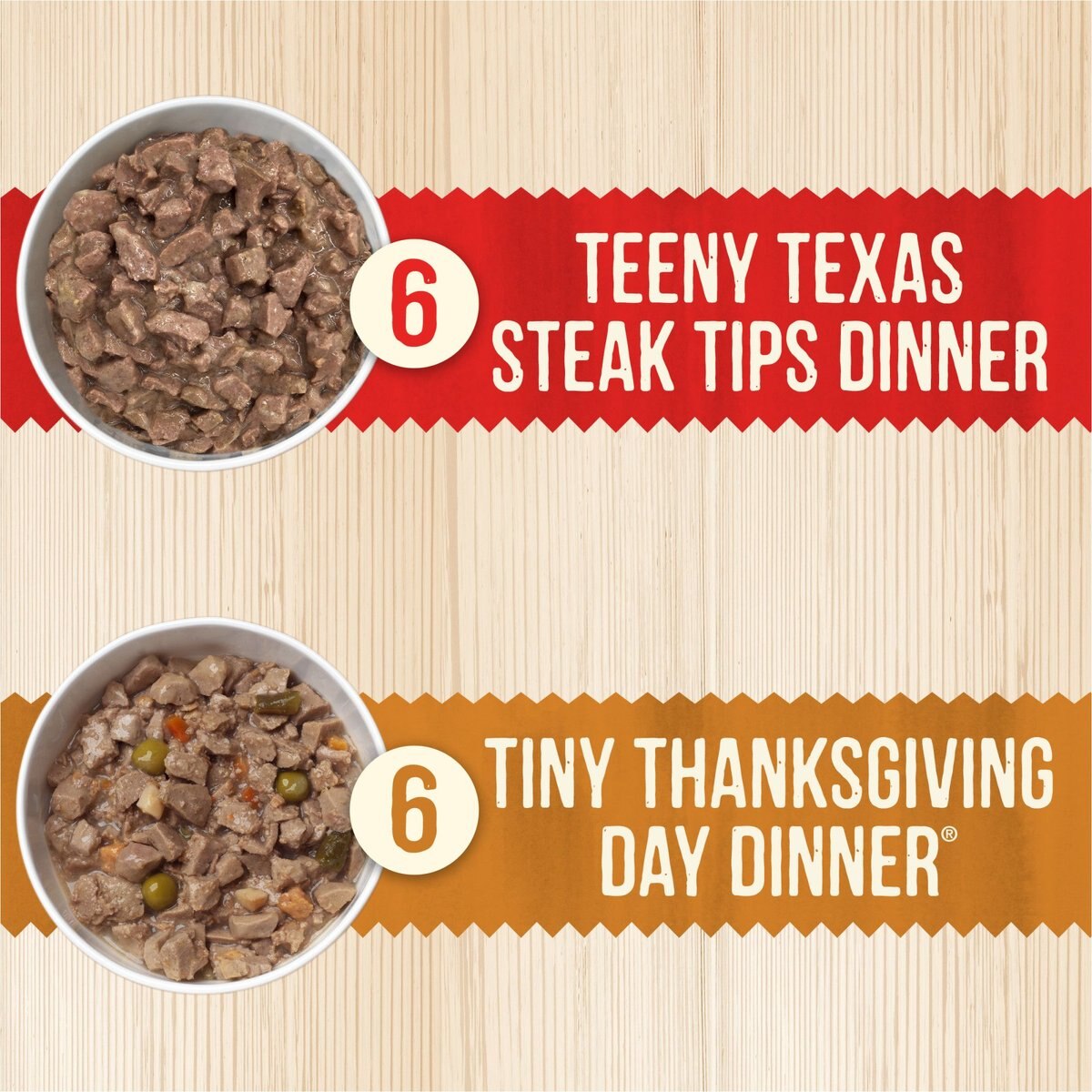 MERRICK Lil’ Plates Dinner Duos Teeny Texas Steak Tips Dinner & Tiny ...