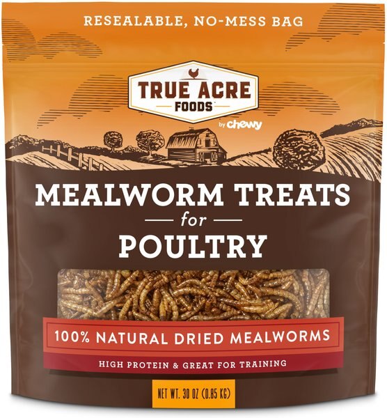 Out of Stock - TRUE ACRE FOODS Mealworm Poultry Treats, 30-oz bag ...