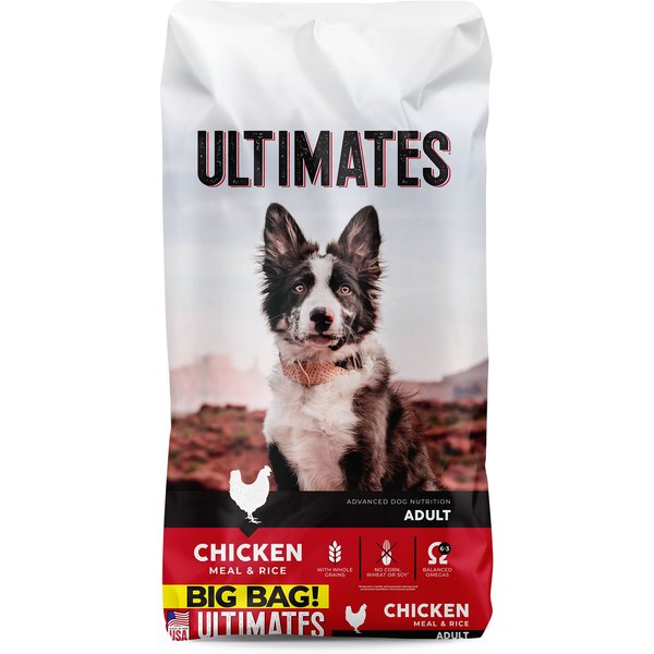 ULTIMATES Adult Large Breed Chicken Meal & Rice Flavored Dry Dog Food ...