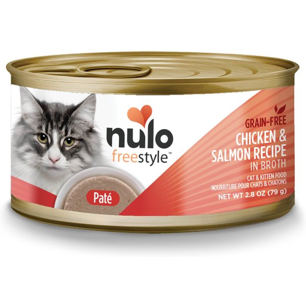 NULO FreeStyle Cat & Kitten Grain-Free Pate Variety Pack Cat Food, 2.8 ...