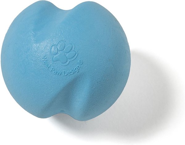 WEST PAW Zogoflex Jive Tough Ball Dog Toy, Aqua Blue, Mini - Chewy.com