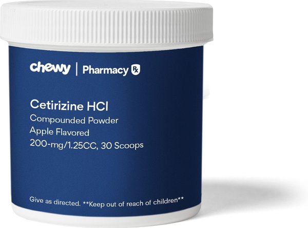 CETIRIZINE HCL COMPOUNDED Powder Apple Flavored for Horses, 200-mg/1 ...