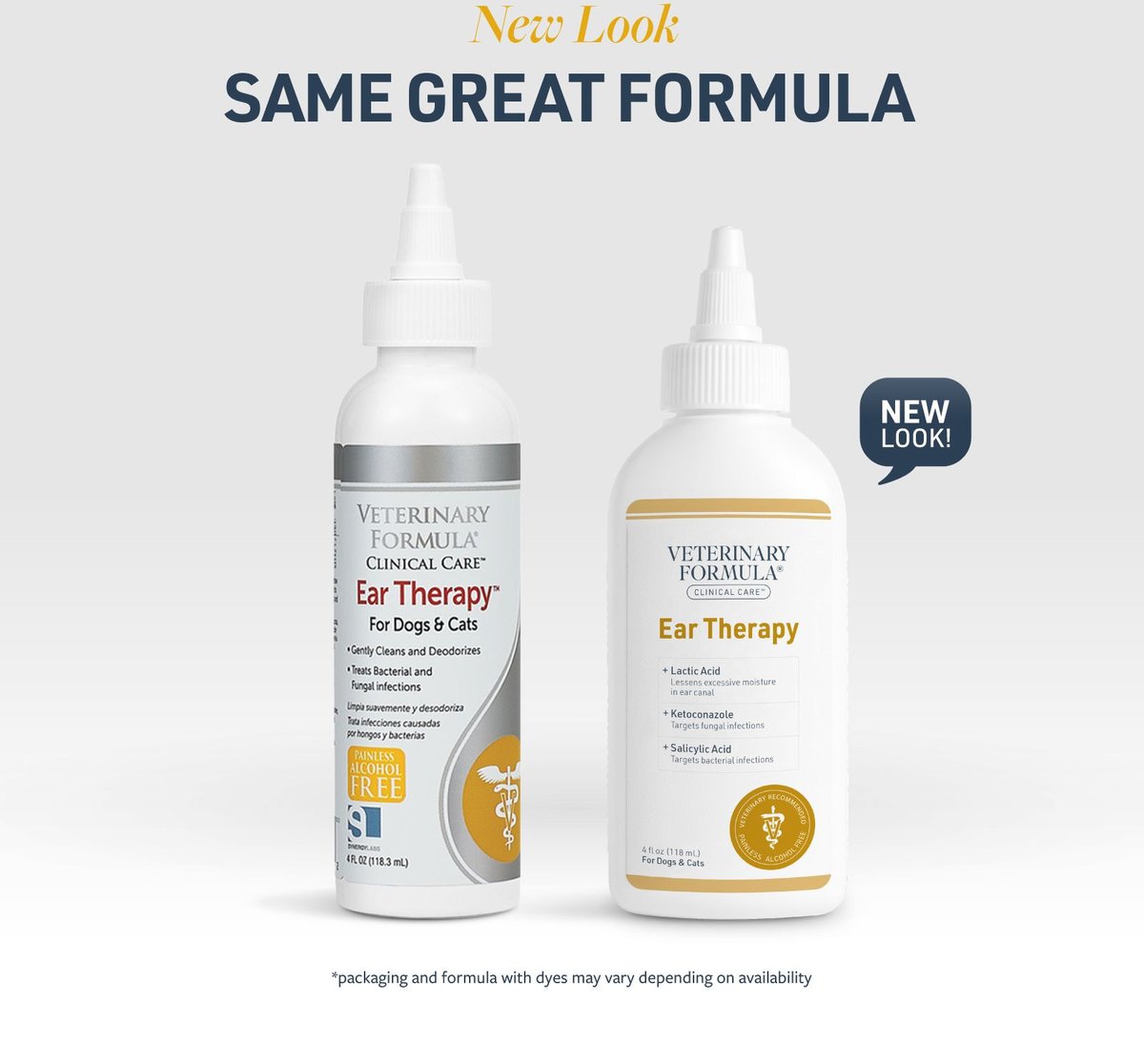 VETERINARY FORMULA CLINICAL CARE Ear Therapy, 4-oz bottle - Chewy.com