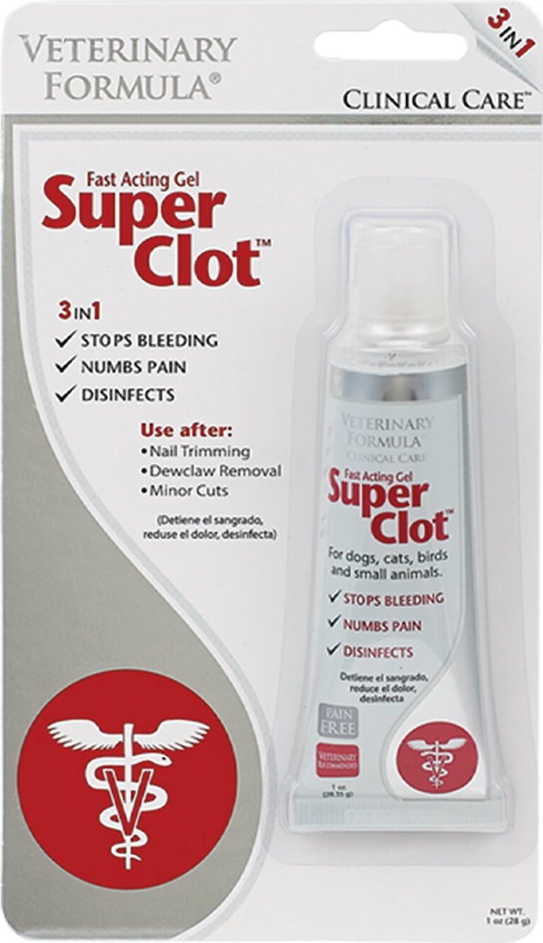 VETERINARY FORMULA CLINICAL CARE Super Clot Fast Acting Gel for Dogs ...