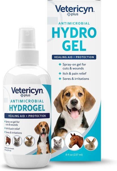 VETERICYN Plus Antimicrobial Hydrogel Healing Aid Spray for Dogs, Cats ...