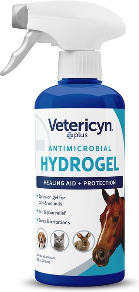 VETERICYN Plus Antimicrobial Hydrogel Spray for Dogs & Cats, 16-oz ...