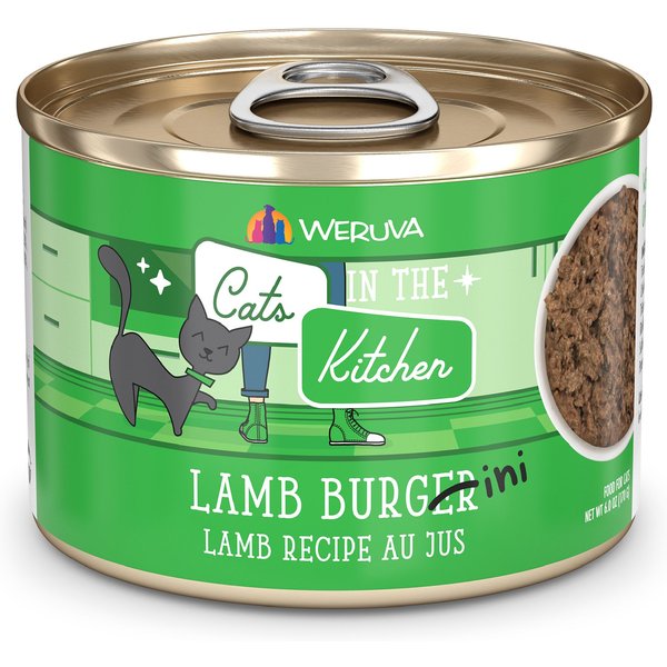 WERUVA Cats in the Kitchen Lamb Burgini Lamb Au Jus Grain-Free Canned ...