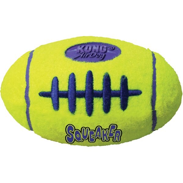 NERF DOG Ridged Squeak Football Dog Toy, Large, Blue - Chewy.com