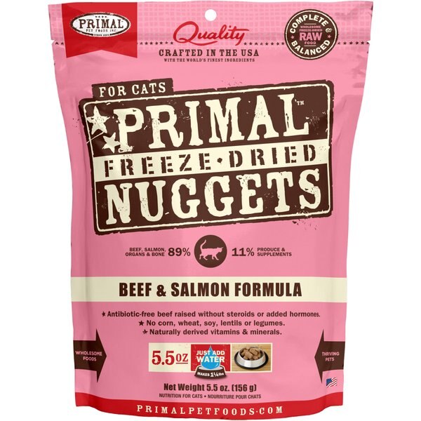 PRIMAL Rabbit Formula Nuggets Grain-Free Raw Freeze-Dried Cat Food, 5.5 ...