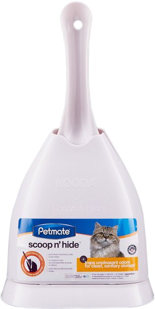 BOODA Scoop'n Hide Cat Litter Scoop, Pearl - Chewy.com