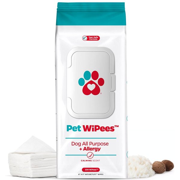 PET PARENTS Pet WiPees Cat All Purpose Cat Cleaning Wipes, 100 count ...