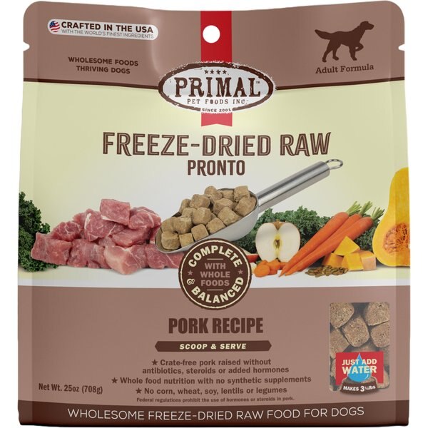 PRIMAL Raw Pronto Puppy Recipe Dog Freeze-Dried Food, 25-oz bag - Chewy.com