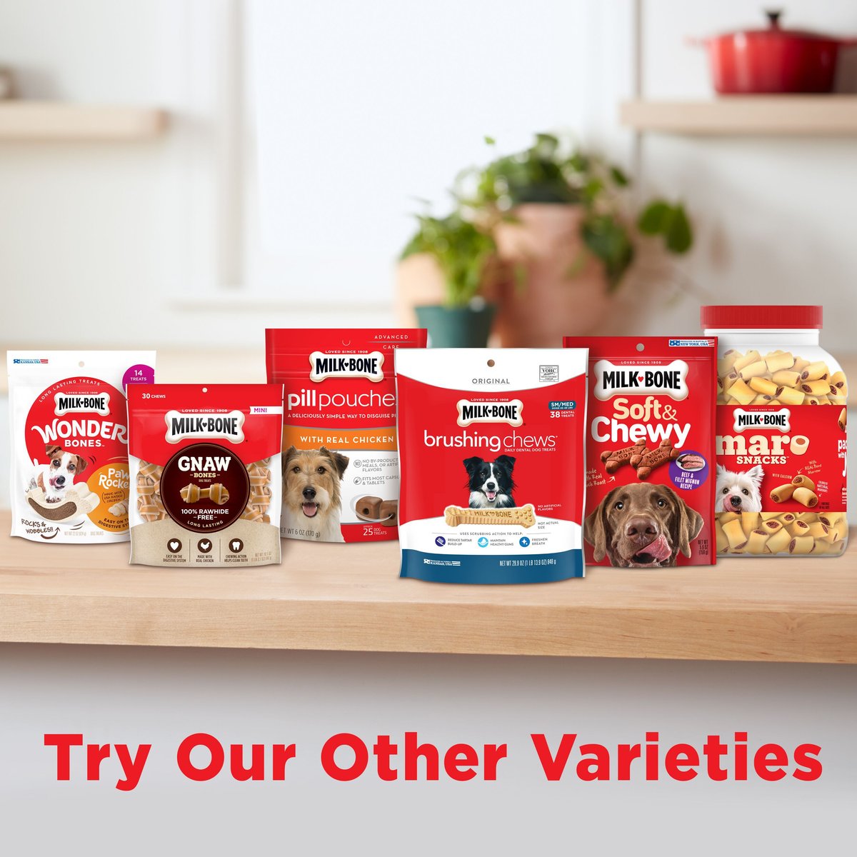 MILK-BONE Mini's Flavor Snacks Beef, Chicken & Bacon Flavored Biscuit ...