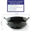 PET STANDARD Fence & Litter Barrier Compatible with Litter-Robot 3 Cat ...