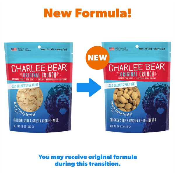 CHARLEE BEAR Chicken Soup & Garden Veggie Flavor Dog Treats, 16-oz bag ...