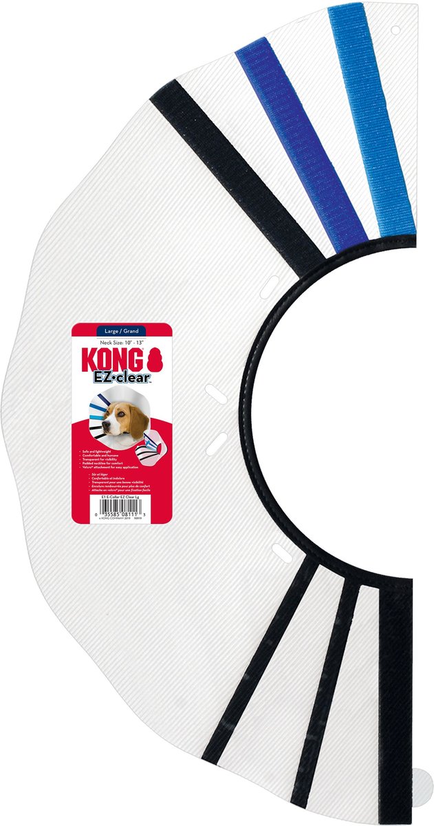 KONG EZ Clear Collar for Dogs & Cats, Large - Chewy.com