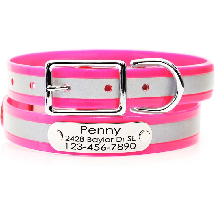 CUSTOM & PERSONALIZED REFLECTIVE DOG COLLARS (Free Shipping) | Chewy