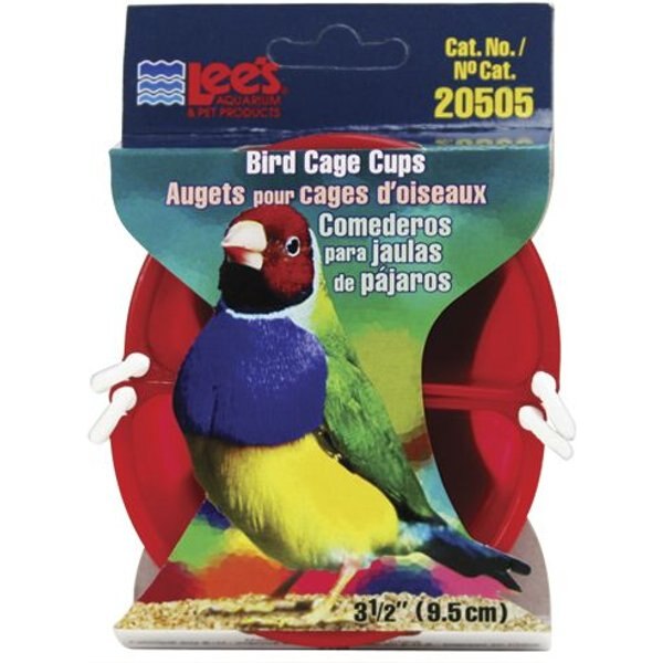 LEE'S AQUARIUM & PETS 3.5-in Bird Cage Cup, Assorted Colors, 2 count ...