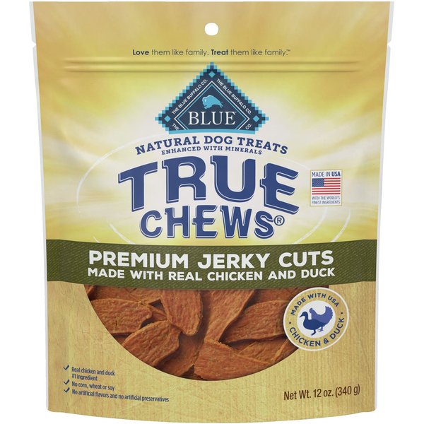 BLUE BUFFALO True Chews Premium Jerky Cuts Natural Steak Dog Treats, 10 ...