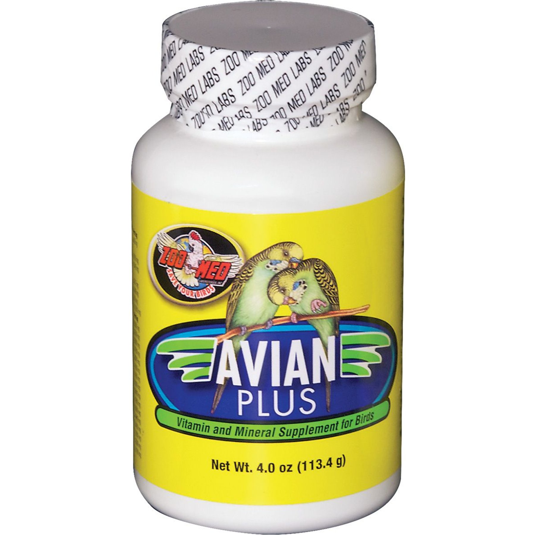 ZOO MED Avian Plus Bird Vitamin Supplement, 4-oz pouch - Chewy.com