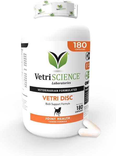 VETRISCIENCE Vetri Disc Capsules Joint Supplement for Dogs, 180 count ...