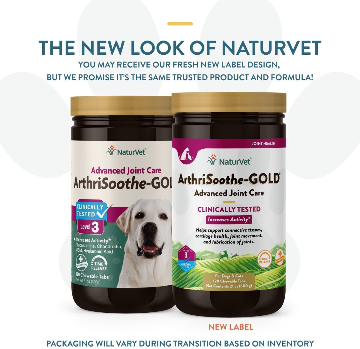 NATURVET Advanced Care ArthriSoothe-GOLD Chewable Tablets Joint ...