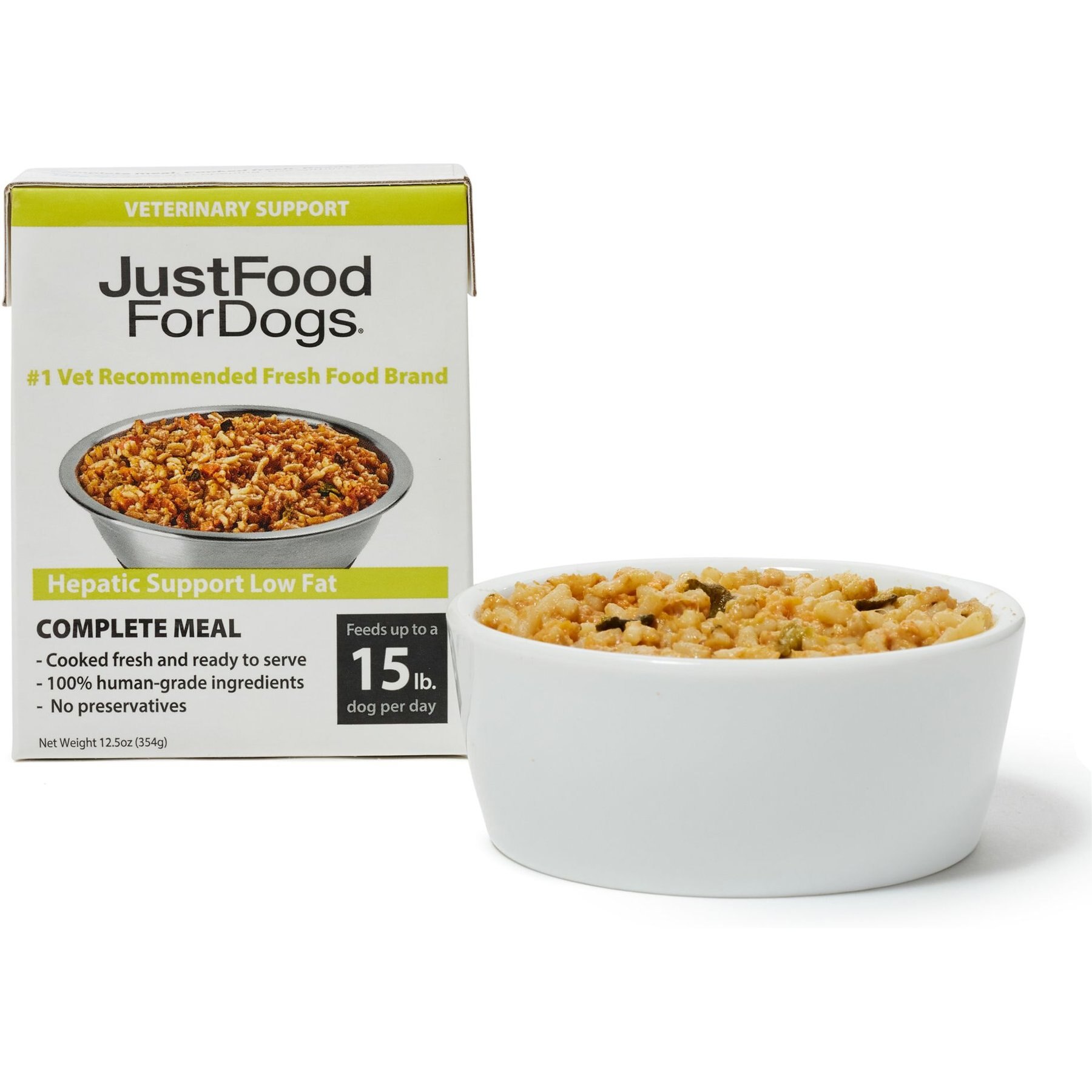 JUSTFOODFORDOGS Veterinary Diet PantryFresh Hepatic Support Low Fat ...